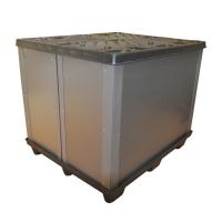 China 500kg Collapsible Plastic Coaming Box Coreflute Corrugated Crate for sale
