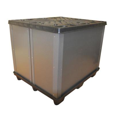China HDPE Plastic Coaming Board Crate Correx Folding Plastic Pallet Box for sale