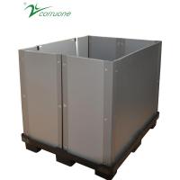China HDPE Plastic Coaming Board Crate Correx Folding Plastic Pallet Box for sale