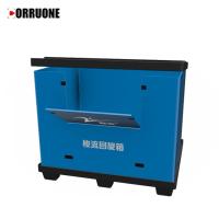 China Moisture Proof PP Turnover Box 600x400mm Polypropylene Glossy Surface Storage for sale