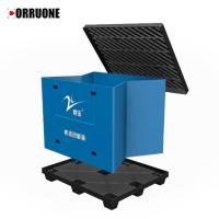 China Moisture Proof PP Turnover Box 600x400mm Polypropylene Glossy Surface Storage for sale