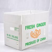 China Corruone waterproof recyclable corrugated plastic vegetable and fruit box for sale