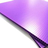 China Purple 12mm PP Corrugated Sheet Polypropylene Corrugated Plastic Sheet for sale