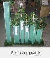China 1.5mm PP Corflute Tree Guard Green Plastic Tree Trunk Protectors for sale