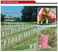 China 1.5mm PP Corflute Tree Guard Green Plastic Tree Trunk Protectors for sale