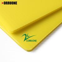 China Yellow Coroplast Board 5mm 6mm 8mm Corrugated Plastic Sheets 4x8 for sale