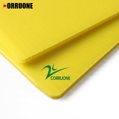 China Yellow Coroplast Board 5mm 6mm 8mm Corrugated Plastic Sheets 4x8 for sale