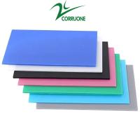 China 10mm 12mm White Corflute Sheets Correx Floor Protection Sheets for sale