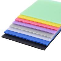 China Corflute sheet 2mm 3mm 4mm 5mm 6mm 7mm  corrugated plastic sheet correx board  polypropylene honeycomb panel for sale