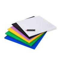 China Black PP Corrugated Sheet 2400x1200mm Floor Protection 2mm to 12mm Thickness for sale