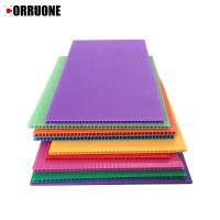 China PP Corrugated Plastic Sheets 4x8 5mm Hollow Corflute Protection Board Green Black for sale