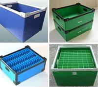 China Okra Folding PP Carton Box Correx Storage Corrugated PP Box for sale