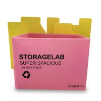 China Custom made cheap pp corrugated plastic storage box with lid for sale