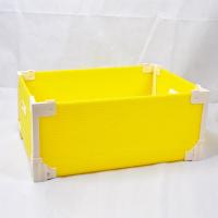 China Custom made cheap pp corrugated plastic storage box with lid for sale