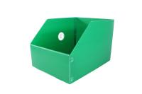 China Industrial PP Corrugated Plastic Bin 2-6mm Thickness Custom Size Reusable Storage Box for sale