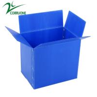 China Polypropylene Corrugated Plastic Packaging Boxes 2-12mm Thickness Coroplast Turnover Box for sale