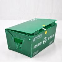China PP Corrugated Plastic Turnover Box 500x270x270mm Black Correx Packaging Box 13.6kg Capacity for sale