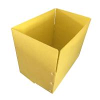 China PP Corrugated Plastic Turnover Box 500x270x270mm Black Correx Packaging Box 13.6kg Capacity for sale