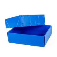 China Black Corrugated Plastic Storage Containers 850gsm 3.5mm Thickness for sale