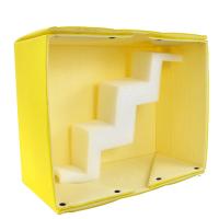 China Thermal Insulation Vegetable Corrugated Boxes Yellow Hollow Board Box for sale