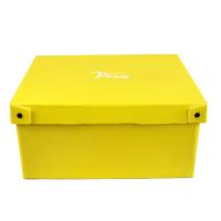 China Thermal Insulation Vegetable Corrugated Boxes Yellow Hollow Board Box for sale
