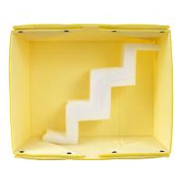 China Thermal Insulation Vegetable Corrugated Boxes Yellow Hollow Board Box for sale