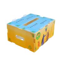 China PP Corrugated Plastic Vegetable Box 500x270x270mm Waterproof Reusable Shipping Box for sale