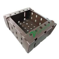 China Reusable Vegetable Corrugated Boxes 2mm-11mm Thickness Yellow Green for sale