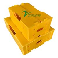 China Corruone Waterproof PP Fruit Vegetable Packing Box 500x270x270mm 13.6kg Capacity Customizable for sale