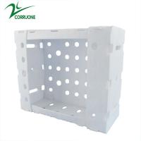 China Corflute PP Seafood Delivery Box Blue Coroplast Storage Boxes for sale
