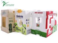 China Asparagus Corrugated Plastic Produce Boxes Food Grade Black White for sale