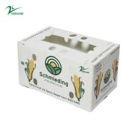 China PP Corrugated Plastic Box Twin Wall Fruit Vegetable Storage Box 600x400mm Blue for sale