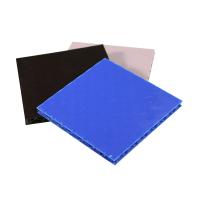 China Grey Corrugated Plastic Panels 4x8 Polypropylene Honeycomb Panels for sale