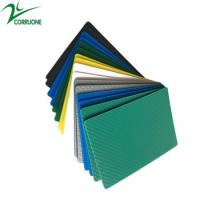 China PP Honeycomb Sheet 4x8 Black Coroplast 3mm to 11mm Building Templates for Industry for sale