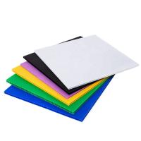 China Colored Polypropylene Coreflute Sheet 2400mm Yellow Correx Board for sale