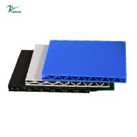China 6mm 12mm Coloured Correx Plastic Honeycomb Sandwich Panel Blue for sale