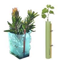 China 12mm Thickness Corrugated Polypropylene Tree Guards Durable UV Resistant 1500GSM for sale