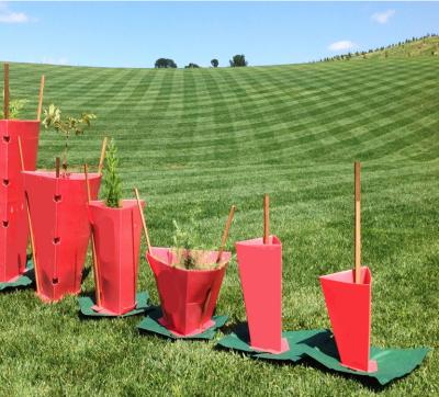 China Red 100% PE Corflute Plastic Tree Guards UV Resistant 2mm-12mm for sale
