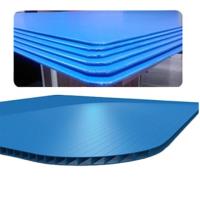 China Coroplast Twin Wall Plastic Board Weather Resistant Flame Retardant for sale