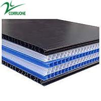 China 4ft X 8ft Twin Wall Corrugated Plastic Sheets Uv Resistance For Eco Friendly Packaging for sale