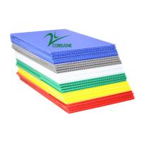 China 4mm Corflute Corrugated Plastic Cover Floor Protection Sheet For Construction for sale