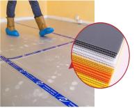 China Orange Corrugated Plastic Cover 12mm Bubble Sheet For Floor Protection for sale
