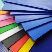 China PP Corrugated Sheet 2mm Hollow Construction Board Custom Size Eco Friendly for sale