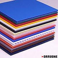 China PP Corrugated Sheet 2mm Hollow Construction Board Custom Size Eco Friendly for sale
