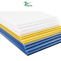 China PP Corrugated Sheet 2mm Hollow Construction Board Custom Size Eco Friendly for sale