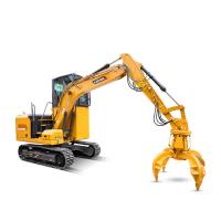 China Small  Grabber FR130F Grapples Excavator Grabber Oil Electric Hybrid Digger Grabber For Material Handling for sale