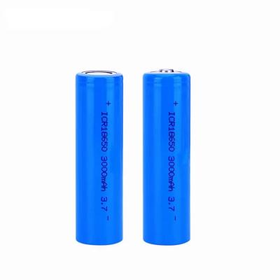 China 18650 Lithium Battery 3.7V 3000mAh Rechargeable Li Ion Cell High Capacity for sale
