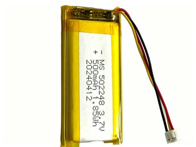 China 502248 Polymer Lithium Ion Battery 3.7V 500mAh For Smart Wearables for sale