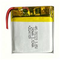 China 3.85V Polymer Lithium Ion Battery 392323 240mAh for Smart Bracelet Watch for sale