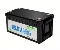 China Lightweight LiFePO4 Battery Pack 25.6V 300Ah 7680Wh Large Capacity for Industrial Use for sale